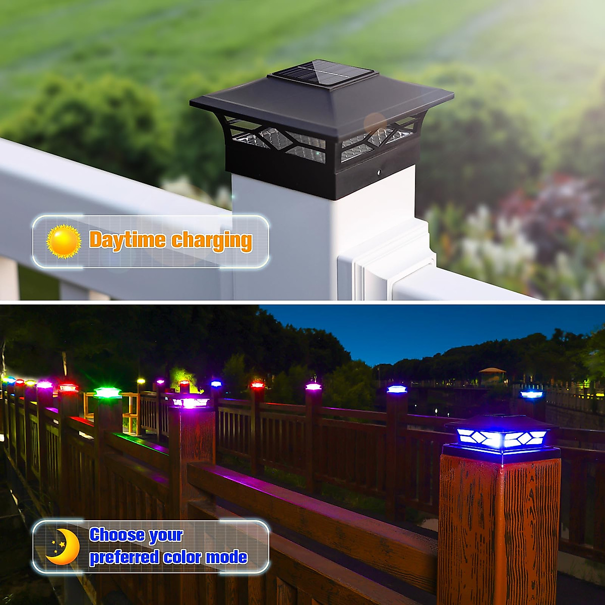 Illuminate Your Outdoors with VOLISUN Solar Post Caps