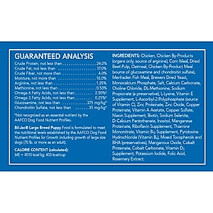 Bil-Jac Large Breed Puppy Food Formula Dry Dog Food 30lb Bag - Super Premium Since 1947