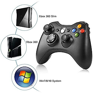 YUDEG Xbox 360 Wireless Controller Joystick Gampad for Xbox 360 PC Windows 7