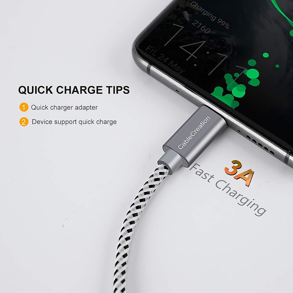 Bundle - 3 Items: 2 Pack 6 inch USB C Cable Short Fast Charging Cable + 1 Pack 0.5 Feet Short Lightning to USB Data Sync Cable
