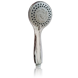 Shower Head - Handheld Rainfall High Pressure and Flow with Removable Water Restrictor – Powerful/Detachable Hand Held Chrome ShowerHead for Best Rain Massage and Relaxation