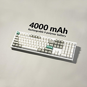 Keychron Q6 Max QMK/VIA Bluetooth Wireless /2.4 GHz/USB-C Wired Custom Mechanical Keyboard, Full Size Programmable Knob RGB Backlit Hot-Swappable Gateron Red Switch for Mac Windows Linux - White