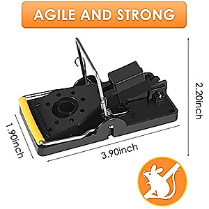 Llfaiww Mouse Traps Mice Trap That Work Human Power Mouse Killer Mouse Catcher Quick Effective Sanitary 8 Pack