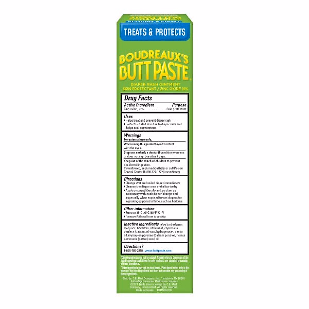 Boudreaux's All Natural Butt Paste 4 oz (Pack of 2)