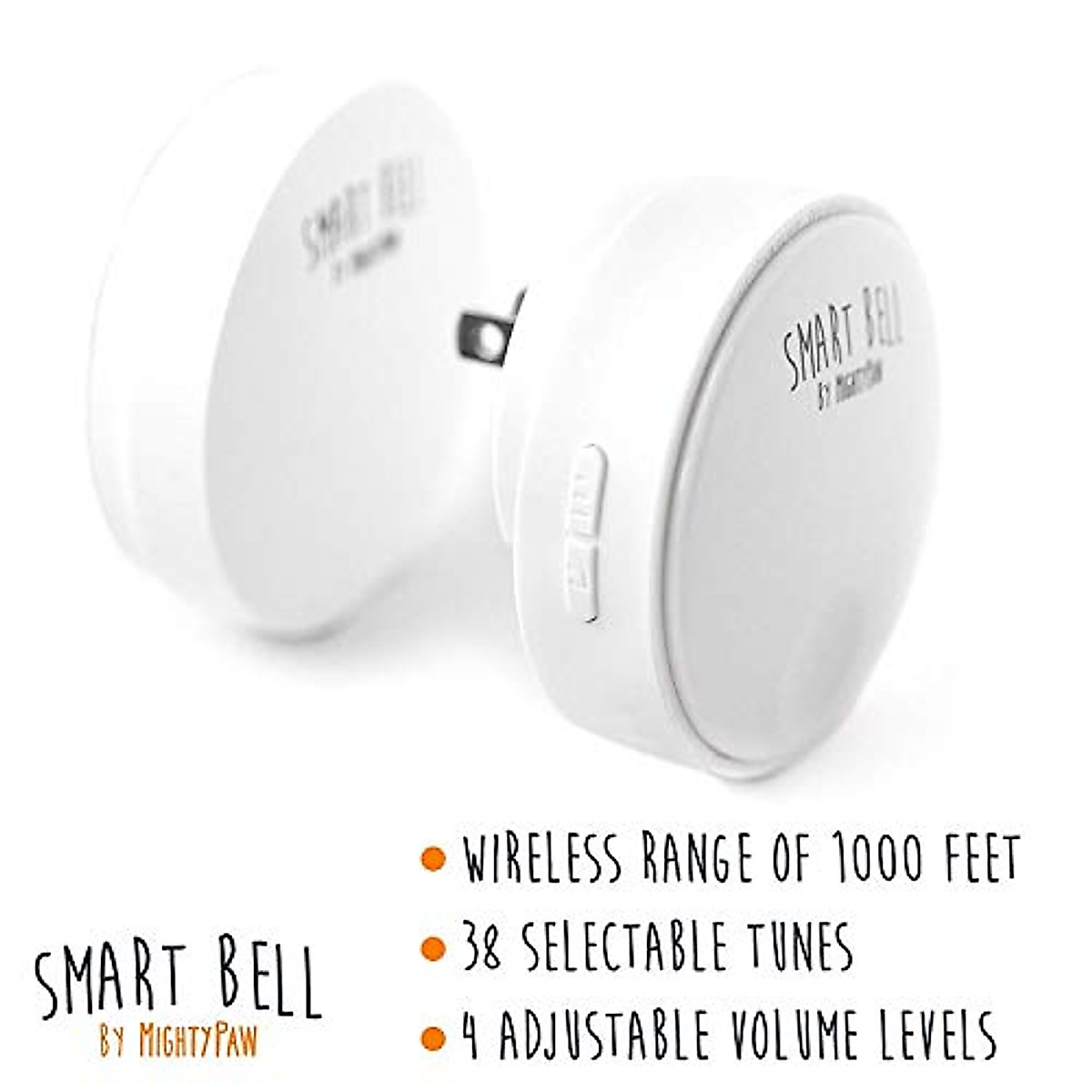 Mighty Paw Smart Bell 2.0 Dog Doorbells for Potty Training | Wireless Electronic Dog Bell for Door Potty Training. Pet Communication Potty Bells for Dogs. Light Press Button Dog Bell (1 Activator)