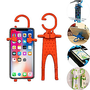 UnderReef Flexible Cell Phone Holder Hands-Free Universal Car Mount,GPS Navigation Battery Charging Desktop Stand (4 Pack A)