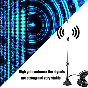 2.4GHz 8dbi Antenna SMA Female Plug with Magnetic Base High Gain for ZigBee Module Router Network Card (10m/32.81ft)