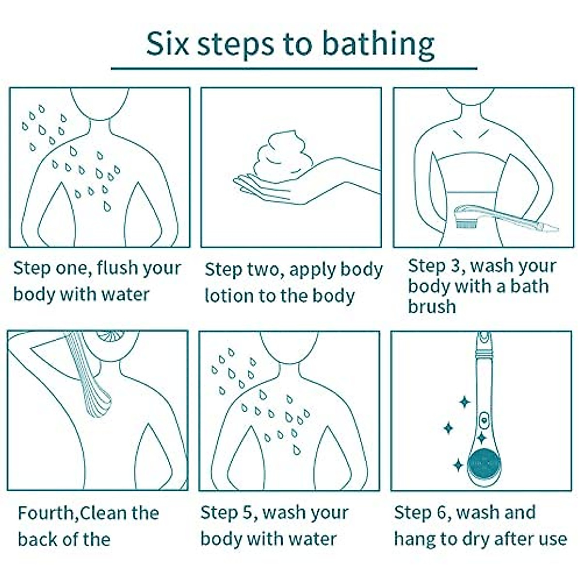 Body Brush Rechargeable, Electric Body Brush Set, Scrubber Shower Brush with Long Handle, Spin Skin Brush with 4 Brush Heads for Cleanse, Massage, exfoliate and Pamper Your Skin in The Shower (Pink)