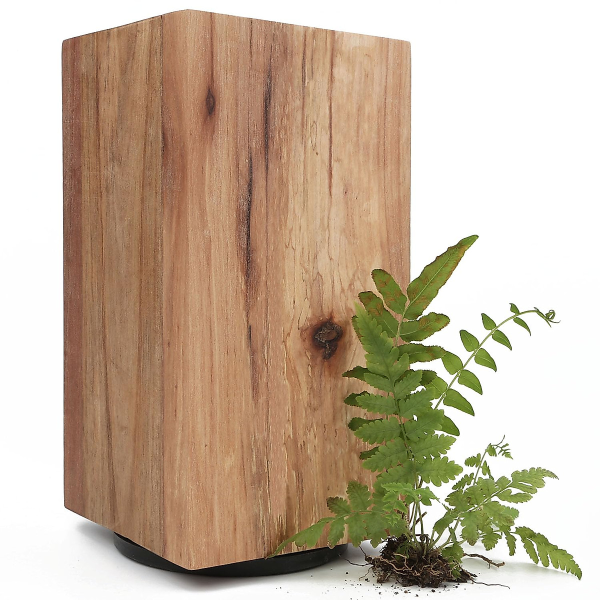 Resafy Magnetic Knife Wooden Block 360 Rotatable Knife Holder Rack Magnetic Stands with Strong Enhanced Magnets Kinves Strip