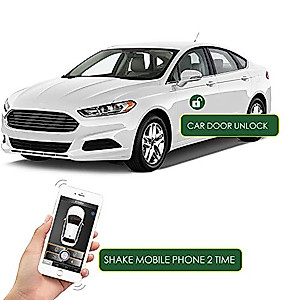 Old Car Upgrade Keyless Entry Close Windows Open Trunk Automatically, 3 Ways Lock/Unlock The Car- Shaking Phone/App Control/Phone Sensor