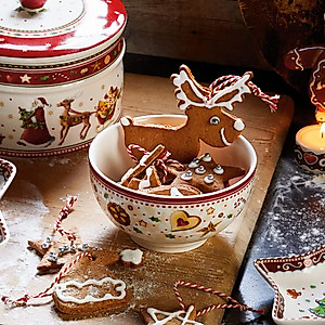 Villeroy & Boch Winter Bakery Delight Bowl, Porcelain, Multi-Colour, 29.5 x 18 x 16.5 cm, BOL, Shooting Star, 4 Count