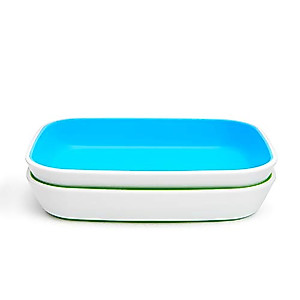 Munchkin Splash 2 Piece Toddler Plates, Colors Vary