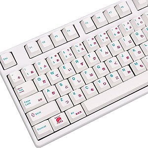PBT Japanese Keycaps 135 Keys Dye Sublimation Cherry Profile with Key Puller Suitable for 104/87/61 60% MX Cherry Gateron Gaming Keyboard（Sushi Keycaps）