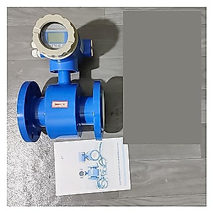 XAXAX Water Flow Meter, Water Flow Meter RS485 4-20mA, Digital Liquid Electromagnetic Flowmeter for Sewage Wastewater Seawater Mud Acid-Alkali Solution,Gallon, QTS, PTS, L, m³(DN50)