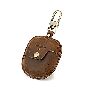 for Bose QUIETCOMFORT Earbuds II Bluetooth Headset Genuine Leather Case Big Shark 2nd Generation Headphone Cover(Coffee Color)