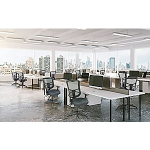 Alera ALEEL41ME10B Elusion Series High-Back Multifunction Mesh Chair - Black