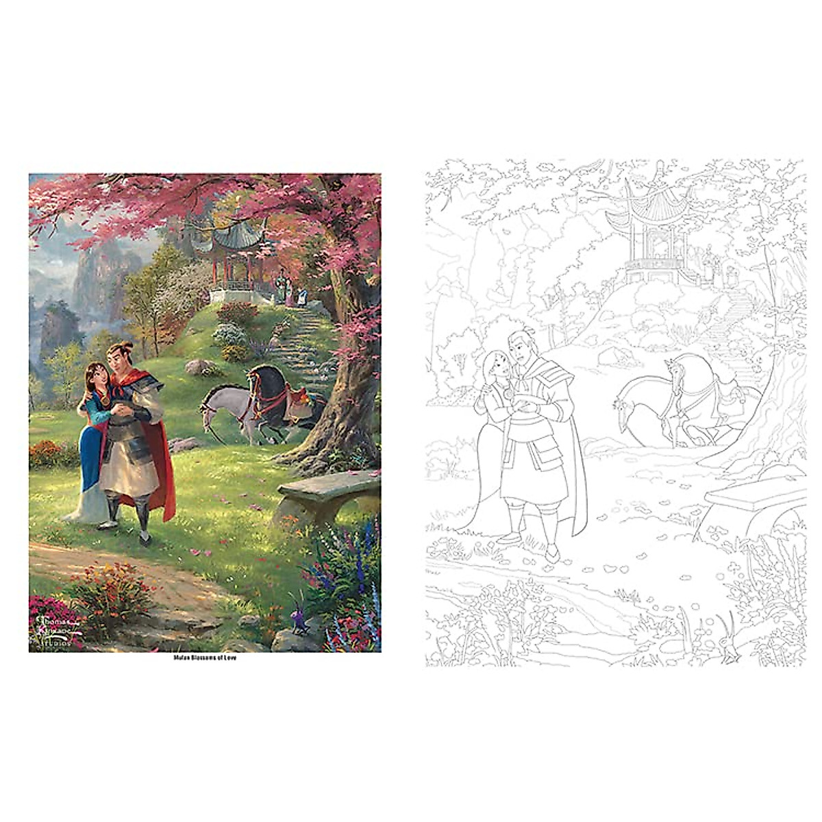 Disney Dreams Collection Thomas Kinkade Studios Disney Princess Coloring Book