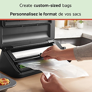 FoodSaver 11" x 16' Vacuum Seal Rolls with BPA-Free Multilayer Construction for Food Preservation, 2-Pack