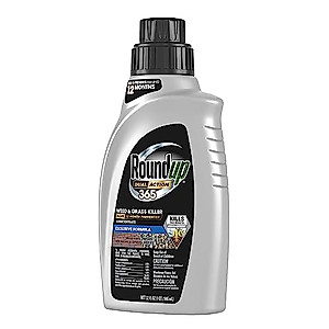 Roundup Dual Action 365 Weed & Grass Killer Plus 12 Month Preventer Concentrate, Kills & Prevents for up to 1 Year, 32 fl.oz.