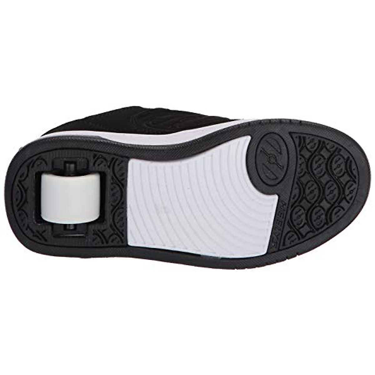 Heelys Boys' Voyager Tennis Shoe, Black/White, 4 M US Big Kid