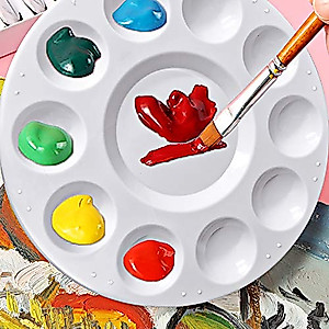 Hulameda 4ps-Paint Tray Palettes, Paint Pallet, Paint Holder, Painting Palette, Plastic Palette, Paint Tray Pallets for Kids to Painting or Have a Birthday Painting Party
