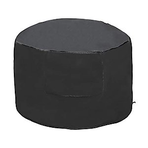 RMraycover Round Fire Pit cover - Waterproof 600D Polyster Material With PU Coating , Patio Outdoors Firepit Covers Round (Round 51D×24H inch)