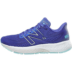 New Balance Women's W880O13 Running Shoe, Marine Blue/Bright Cyan, 7 Wide