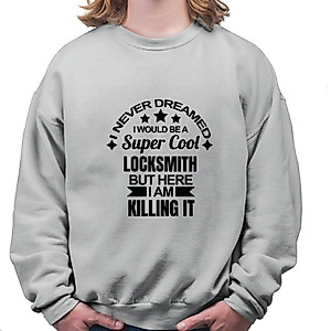 Unique Gift Idea for Locksmiths Showcasing Their Skills Grey Muticolor Unisex Sweatshirt