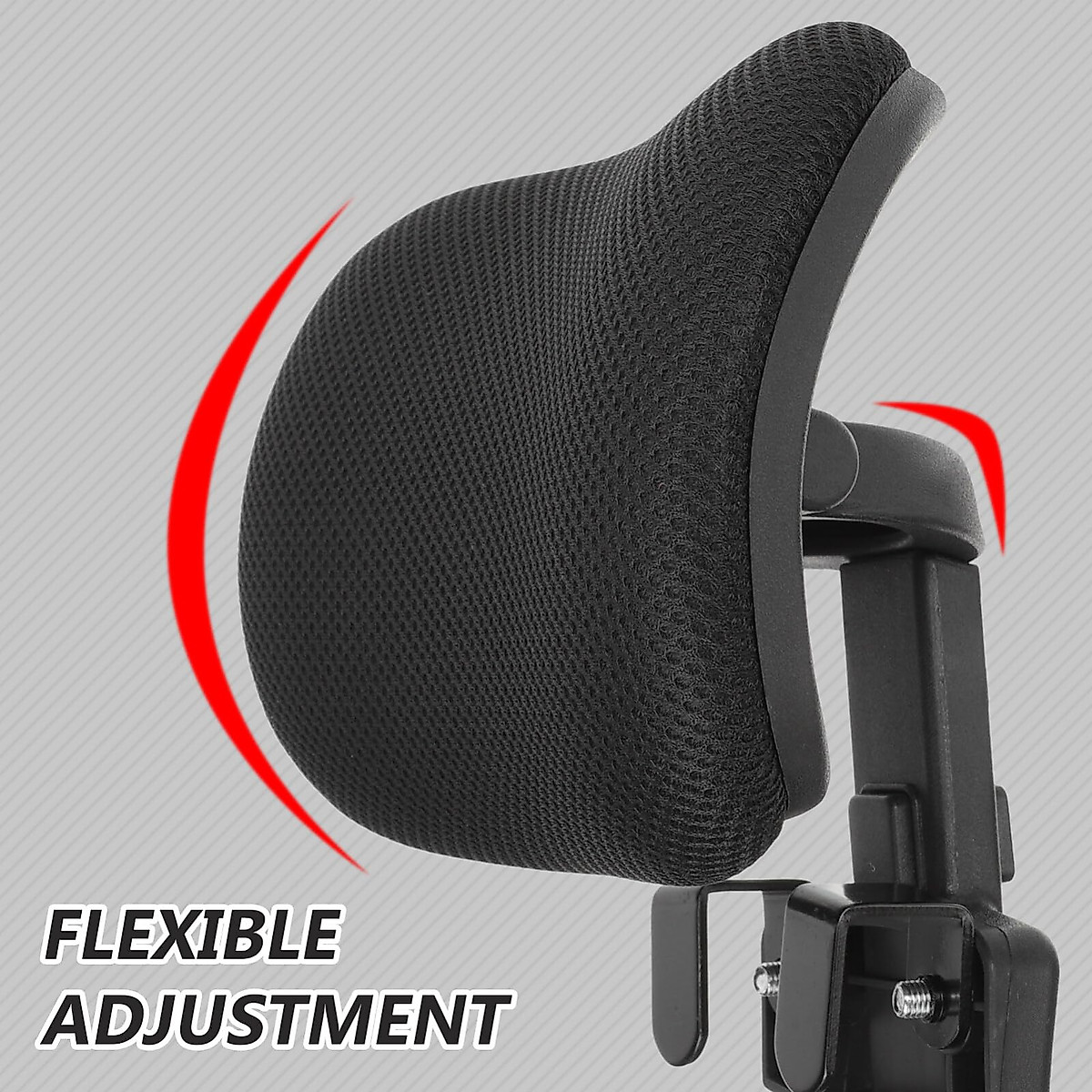 USHOBE Gaming Chair Headrest Attachment Universal Office Chair Headrest Attachment Mesh Computer Chair Head Support Cushion Height Adjustable Head Neck Pillow for Leisure Seat Recliners