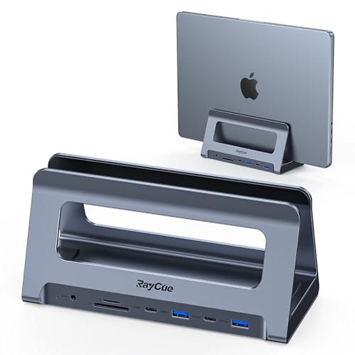 USB C Docking Station Dual Monitor for MacBook Pro/Air, USB C Dock Dual HDMI, Dual HDMI for Mac, Docking Station Stand with 10Gbps USB C/USB, PD3.0, RJ45, USB/USB C 3.0,2*USB2.0, SD/TF, Audio