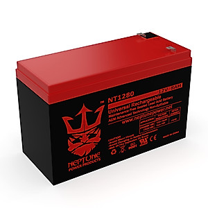 Neptune Brand NT1280 12v 8ah Replacement SLA Battery for 12V 8Ah APC Back-UPS ES 650 UPS Replacement Battery