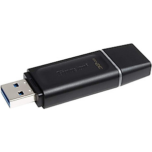 Kingston 32GB Flash Drive DataTraveler Exodia (Bulk 2 Pack) USB 3.2 Type-A Drive 100MB/s High Speed PenDrive for Computer or Laptop (DTX/32GB) Bundle with (1) Everything But Stromboli Lanyard