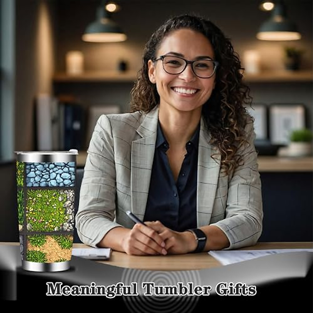 FOCIUZTA 20oz Pixel Art Tumbler with lid, Travel Coffee Cup, Ideal for Easter, Gaming Enthusiast, Mother Day, and birthday gifts