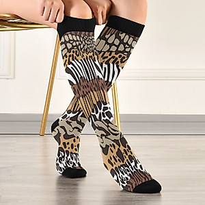 Kigai Animals Print Compression Socks for Women & Men Circulation-Best for Running,Nurse,Travel,Cycling