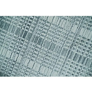 Hand Made Striped Scandinavian Blended Wool Flatwoven Area Rug, Ivory, Silver and Gray, 8X10 | KE2810