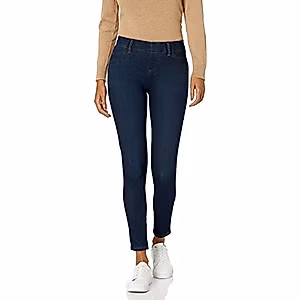 Amazon Essentials Women's Pull-On Knit Jegging (Available in Plus Size), Dark Wash, X-Large Short