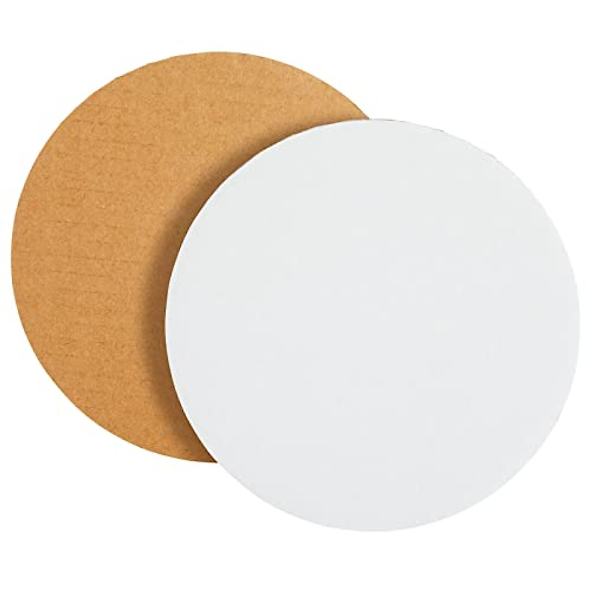 12-Pack Round 6 Inch Cake Boards, Disposable Cake Platter Board Base Tray, Cardboard Circles for Cake Plate Accessories, Cake Decorating Supplies for Desserts and Bakery (White)