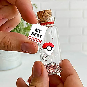 Kseniya Revta Cute Anniversary Present For Girlfriend or Boyfriend, Unique Game-Inspired Romantic Bottle, Anniversary Love Wish Jar (No Box, My Best Catch)