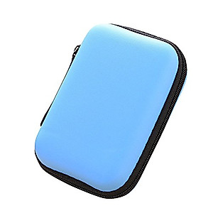 dezirZJjx Storage Container Premium Portable Earphone Data USB Cable Travel Case Organizer Storage Bag Mini Pouch - Orange