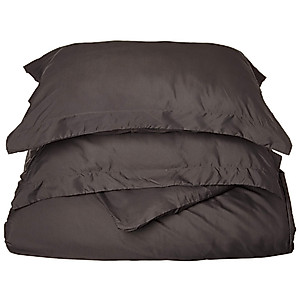 CELINE LINEN Best, Softest, Coziest Duvet Cover Ever! 1500 Premier Hotel Quality Luxury Super Soft Wrinkle Free 3-Piece Duvet Cover Set, Full/Queen, Grey