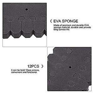 7pcs Arrows Separator EVA Foam Practical Arrows Unique Quiver Holder Separator for Outdoor Black