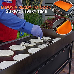 Yaslayp Silicone Griddle Mat Cover for Blackstone Griddle,Blackstone 28" Food Grade Silicone Griddle Mat Cover-Protect Your Griddle BBQ Grill Protective Cover (28 Inch Cover)