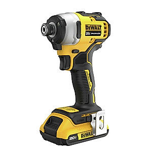 Dewalt DCF809D1 20V MAX ATOMIC Brushless Compact Lithium-Ion 1/4 in. Cordless Impact Drill Driver Kit (2 Ah)