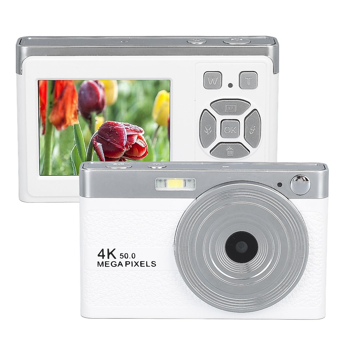 Digital Video Cameras, Face Detection 750mah Kids Small Camera with USB Cable for Gift