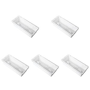 UPKOCH 5pcs box Metal and Flatware Drawer Tray Drying Holder Drainage Cutter Lid Plastic Cover Case Utensil Fork Storage Cutlery for Container Dish Silverware Spoon Home Basket Kitchen