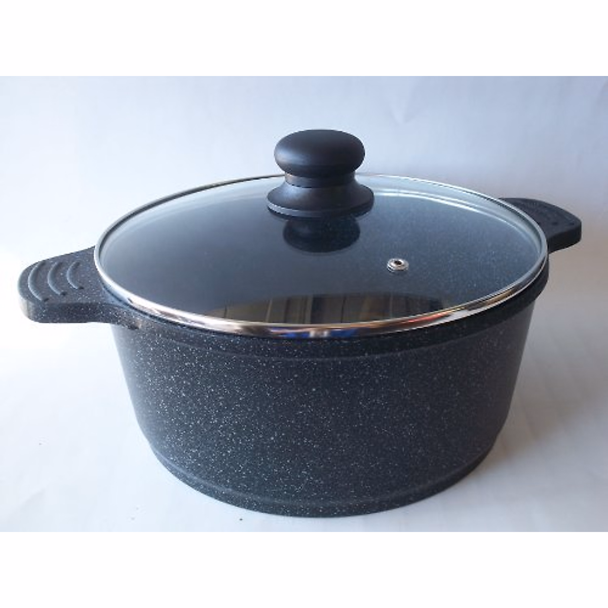 Ceramic Marble Coated Cast Aluminium 4 qt. Stockpot Non Stick Cookware (24 cm diameter)