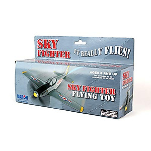 Daron Sky Fighter Flying Toy on a String , Grey