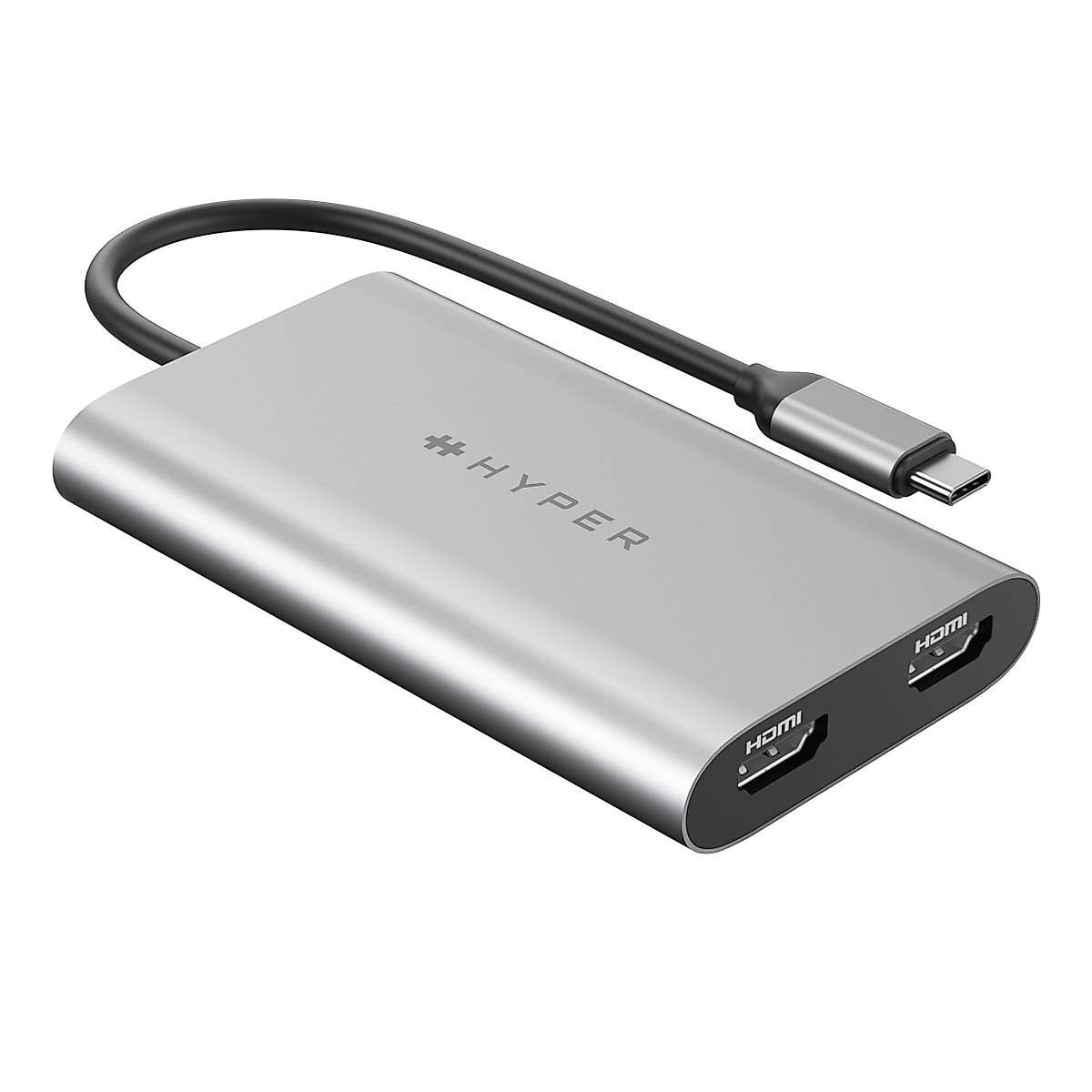 HyperDrive Dual 4K HDMI Adapter for M1/M2 MacBook 2X HDMI, Pass-Through Charging