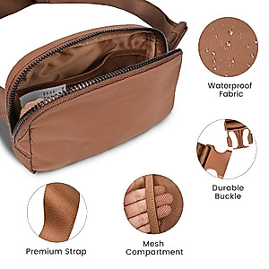 Fanny Packs for Women Men, Everywhere Belt Bag with Adjustable Strap Small Waterproof Crossbody Fanny Pack Fashion Waist Packs for Travel Workout Running Hiking