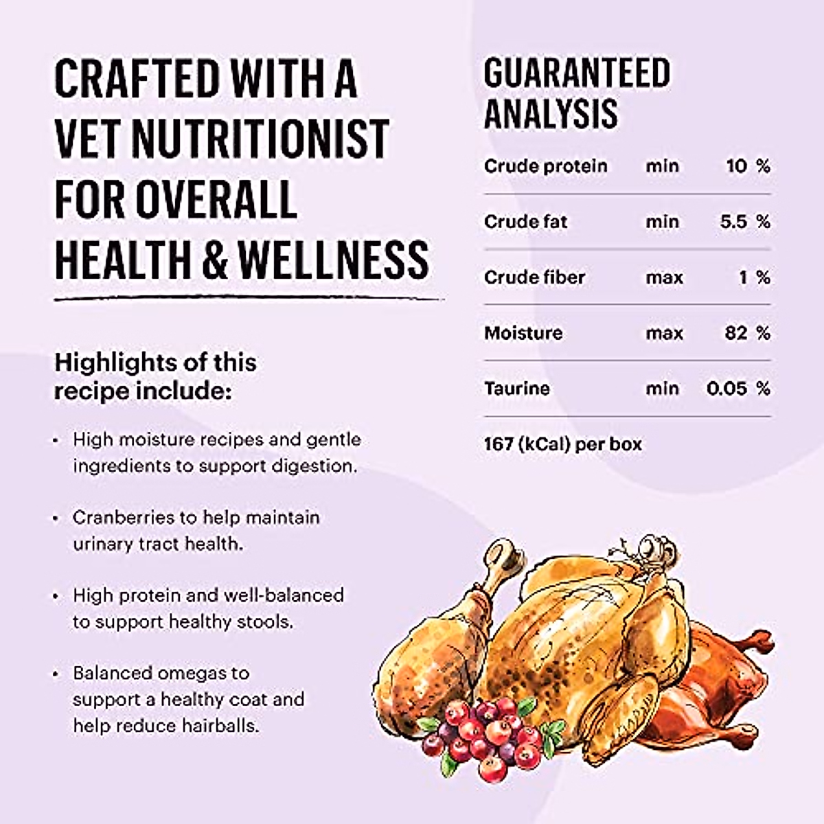 The Honest Kitchen Minced - Turkey, Chicken & Duck in Bone Broth Gravy Wet Cat Food, 5.5 oz (Pack of 12)